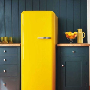 Solid Color Fridge Wrap Refrigerator Wrap Vinyl Side by Side Black Teal ...