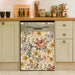 Boho Fridge Wrap Vintage Floral Refrigerator Wrap Vinyl Side by Side ...
