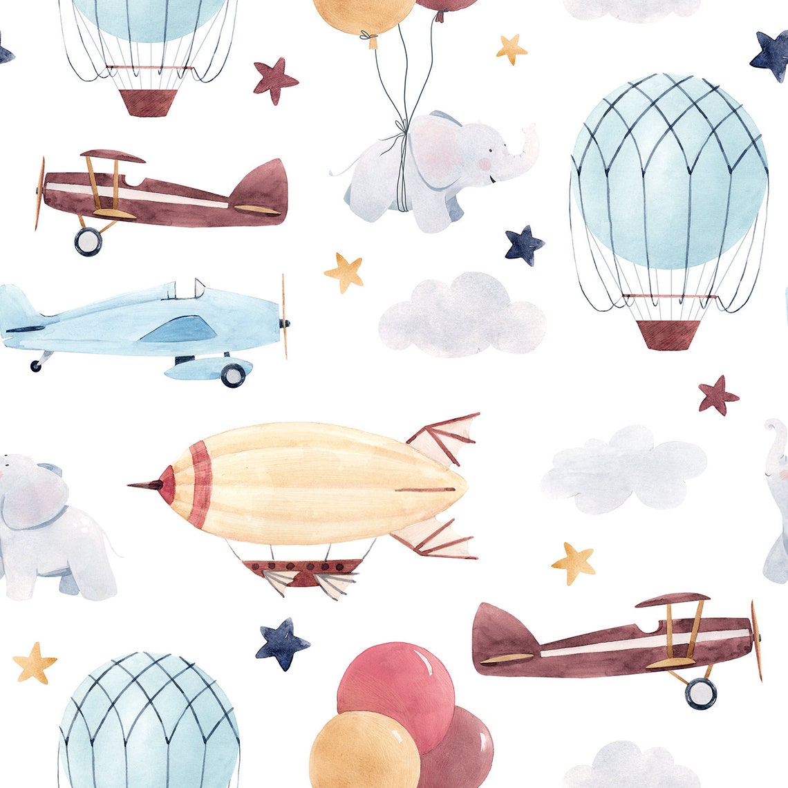 Kids Wallpaper Boys Boy Nursery Wallpaper Peel and Stick - Etsy