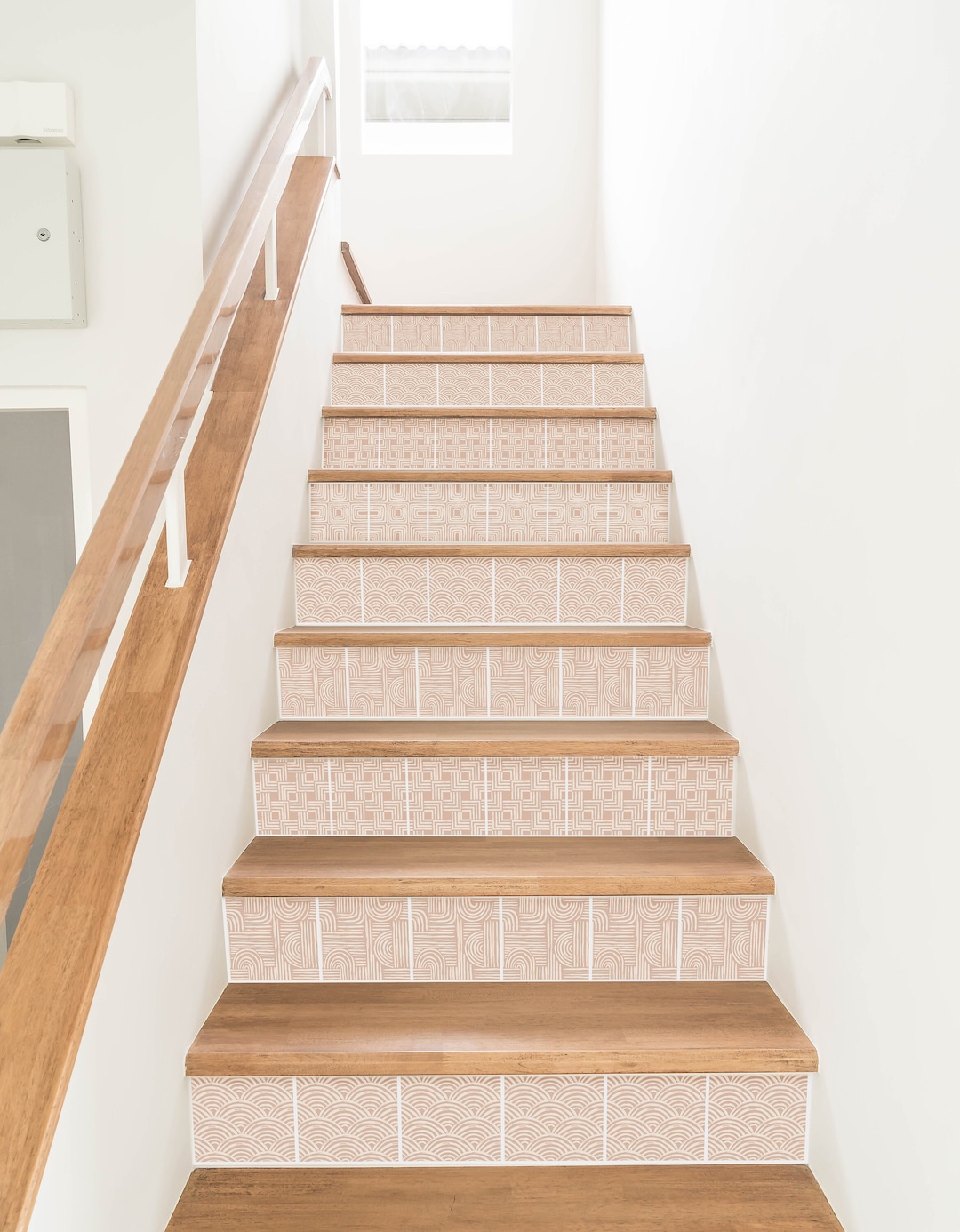 Stair Riser Decals Boho, Geometric Stair Decals, Staircase Decals Vinyl ...
