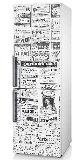 Retro Fridge Wrap Vintage Fridge Decals Fridge Vinyl Wrap - Etsy Canada