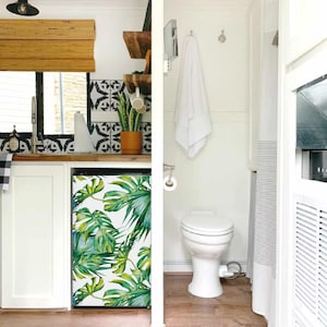 MINI Fridge Wrap Tropical, RV Mini Fridge Vinyl Cover, Mini Fridge ...