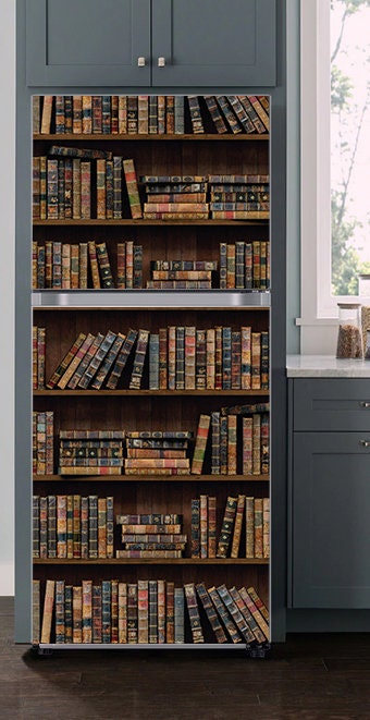 Door Mural Door Wrap Bookcase Door Mural Door Skin | Etsy