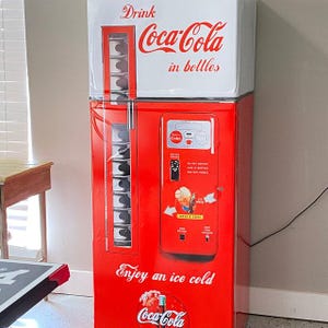 Vintage Fridge Decal Peel Stick, Fridge Wrap Vinyl, Coca Cola Fridge ...