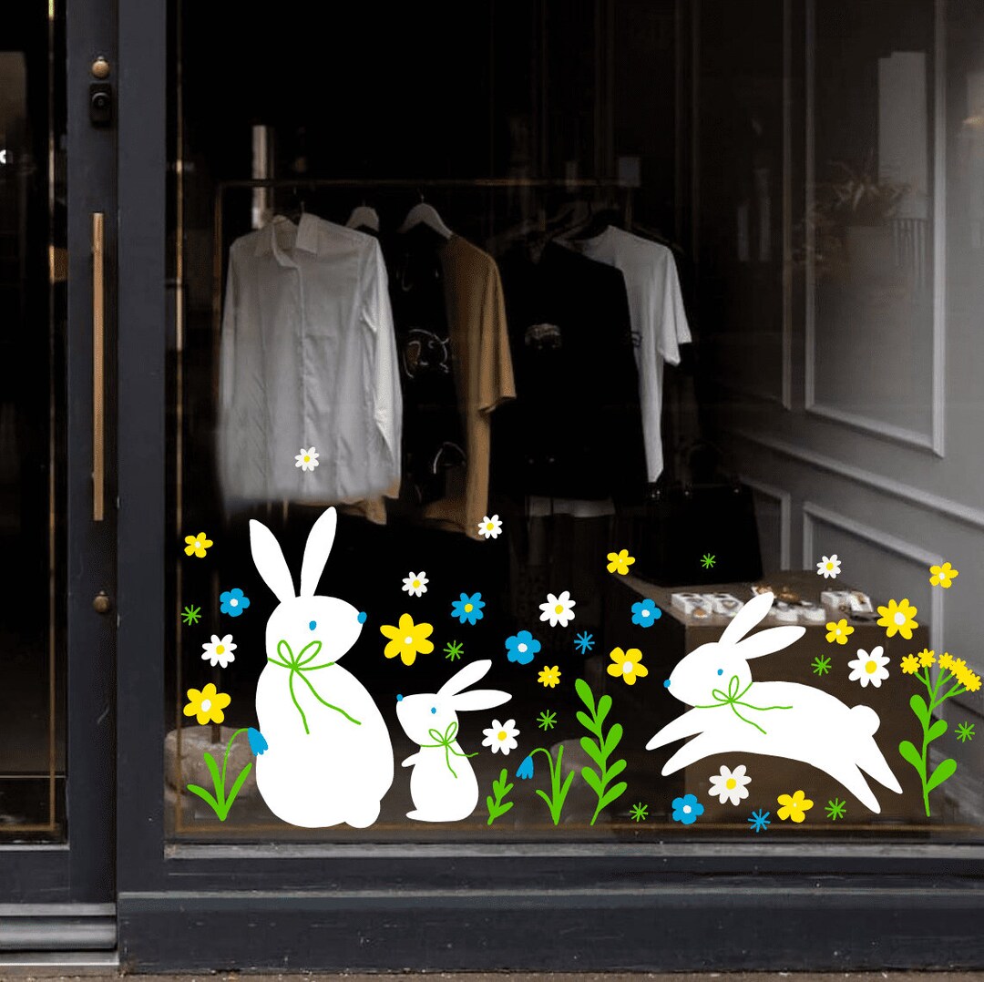 Easter Window Decal, Shop Easter Decals, Easter Retail Window Decals ...