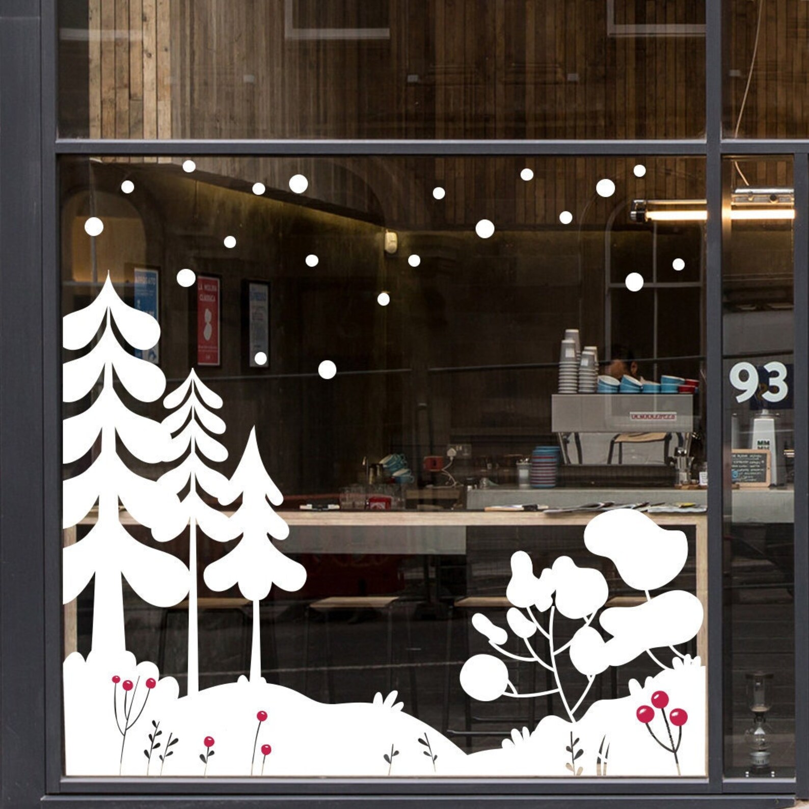Christmas Window Decoration Christmas Window Store Decal - Etsy UK