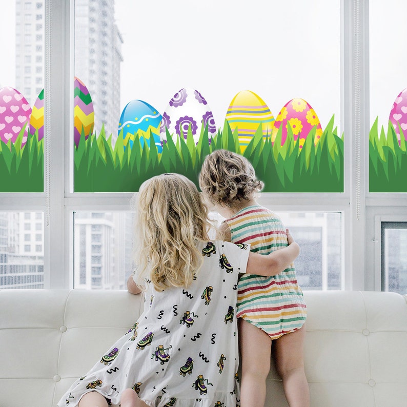 Easter Window Decal Shop Easter Decals Easter Retail Window | Etsy