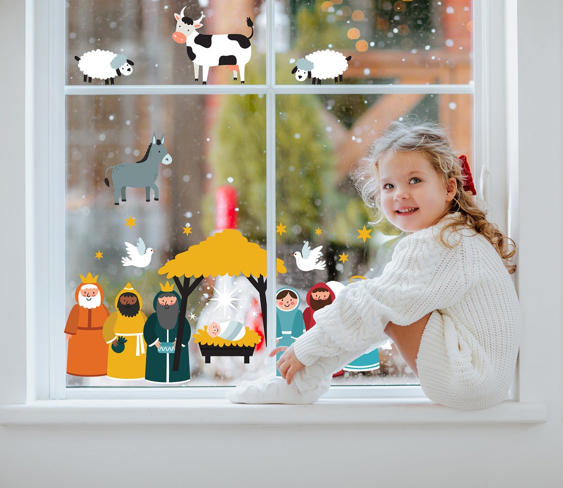 Nativity Vinyl Decal Nativity Scene Holy Night Decal - Etsy