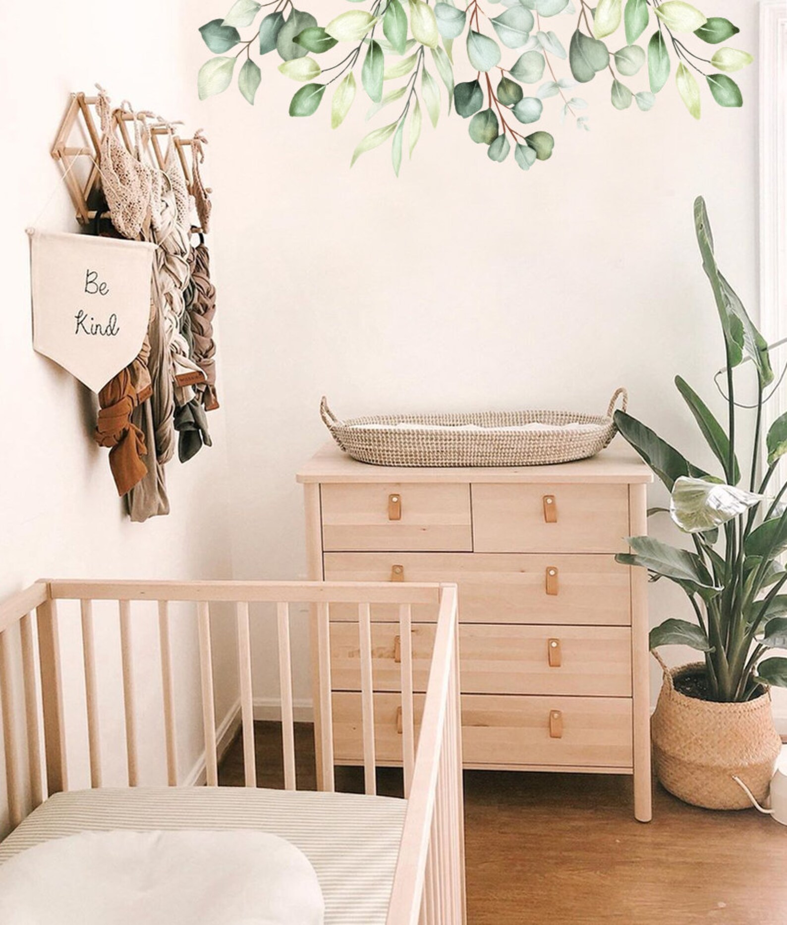 Greenery Botanical Wall Decals Eucalyptus Wall Decal Leaves | Etsy