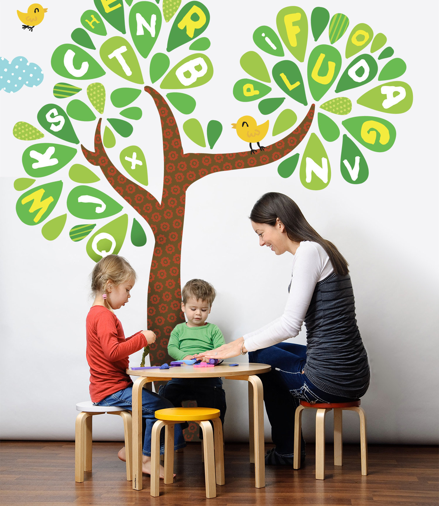 Alphabet Tree Wall Decal, Alphabet Decals, Kindergarten Decor ...