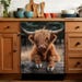 Highland Cow Fridge Wrap, Farmhouse Refrigerator Wrap Vinyl Side by ...