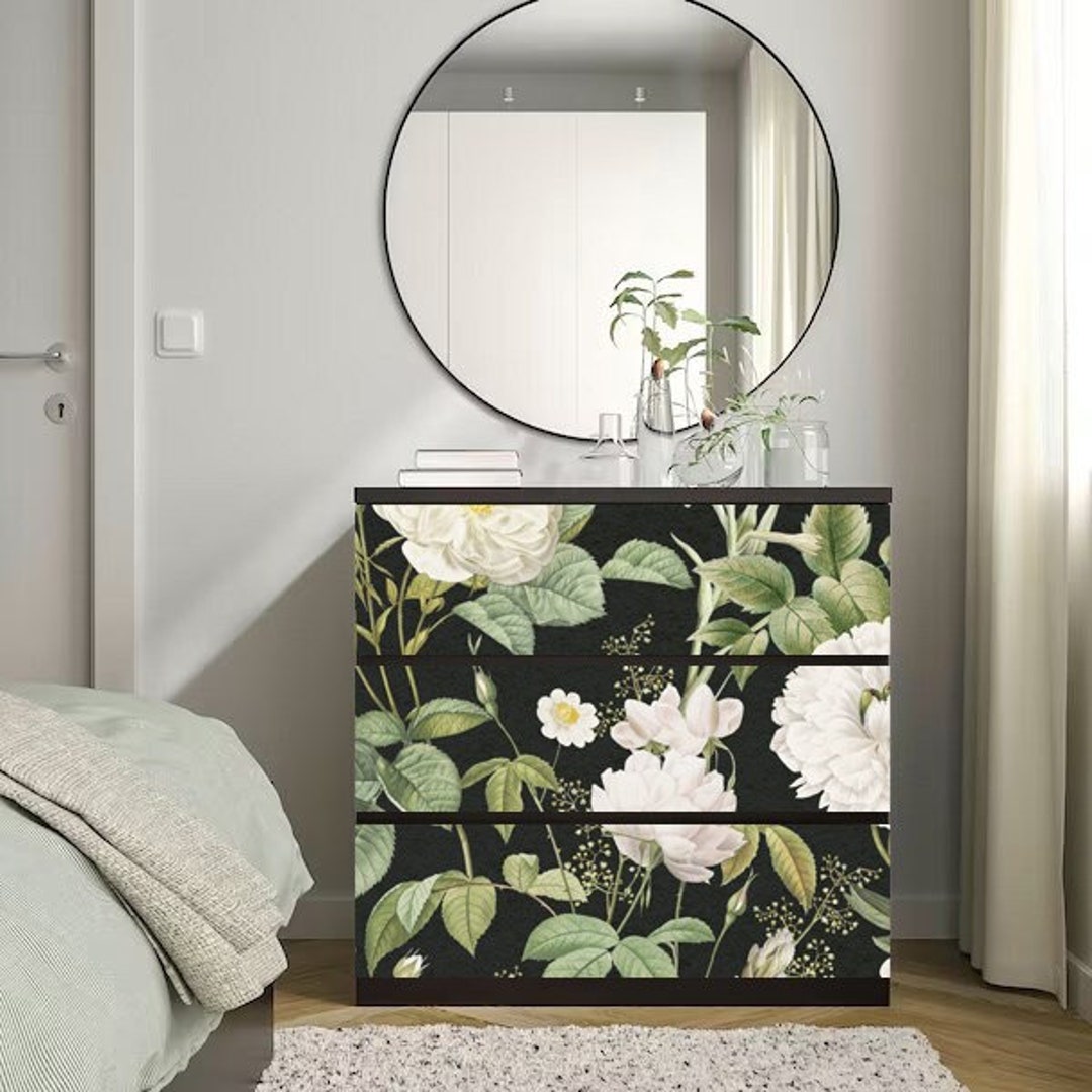 IKEA Malm Dresser Decal, Ikea Dresser Stickers, Malm decal, Malm ...
