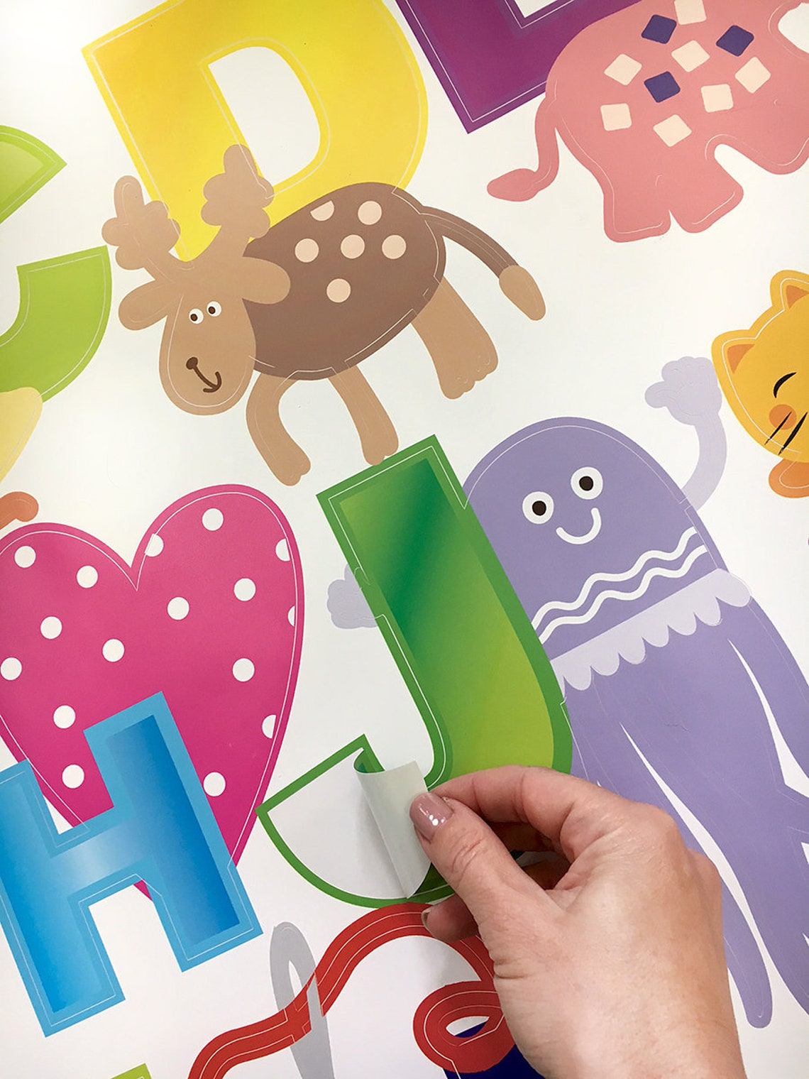 Kindergarten Classroom Decor, Preschool Wall Decal, ABC Decals for ...