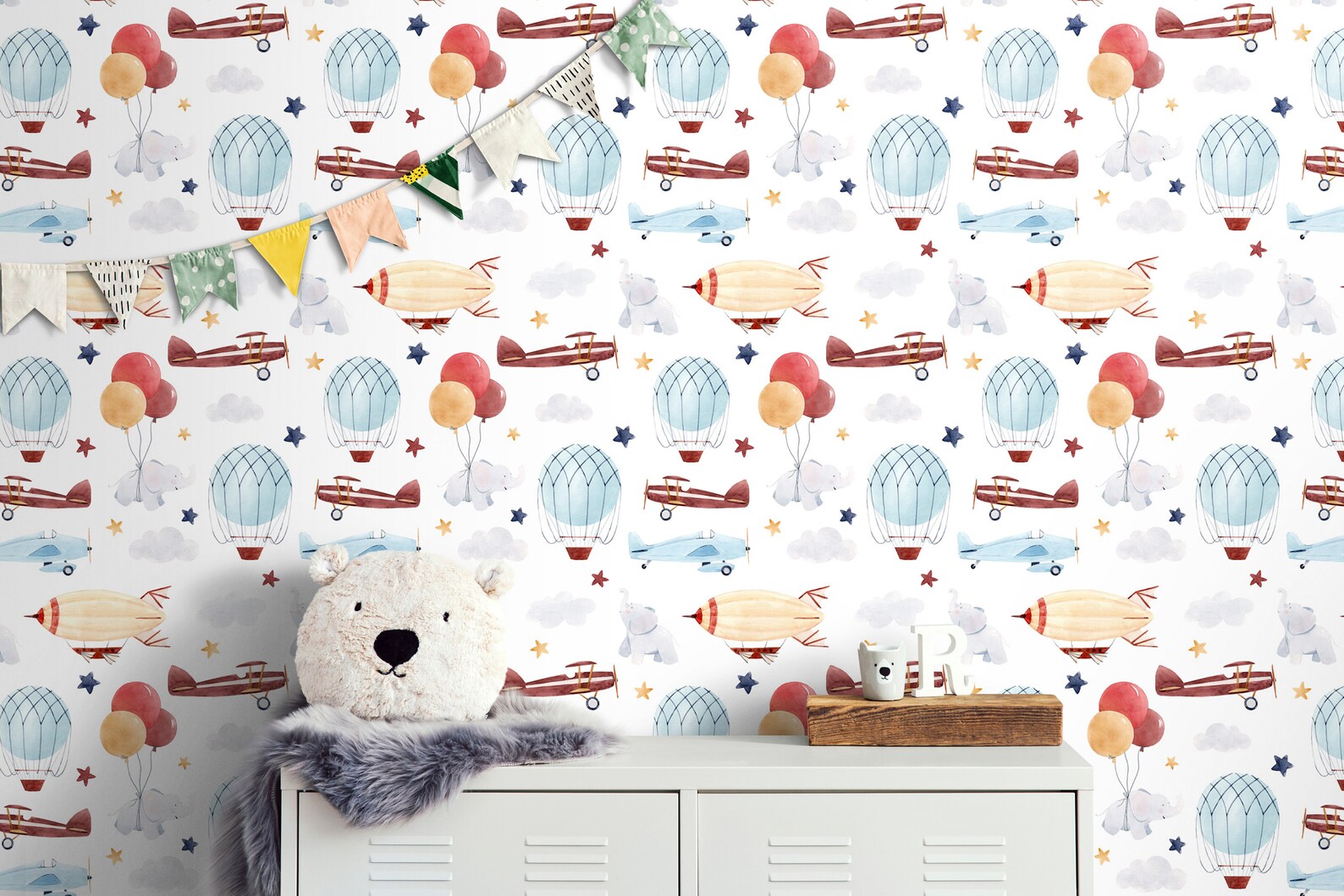Kids Wallpaper Boys Boy Nursery Wallpaper Peel and Stick - Etsy