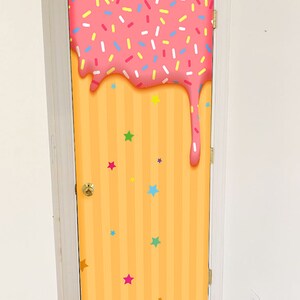 Candy Vinyl Door Wrap for Kids, Girls Room Door Mural Peel and Stick ...