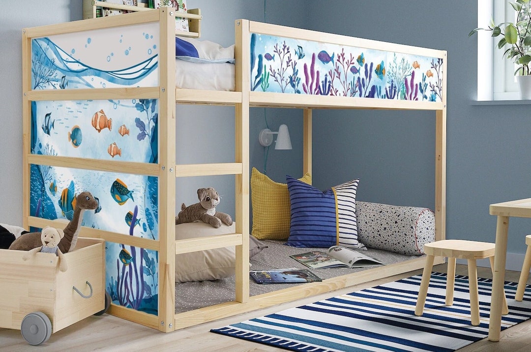 KURA BED Decals Ocean Ikea Kura Bed Stickers Kura Decals - Etsy