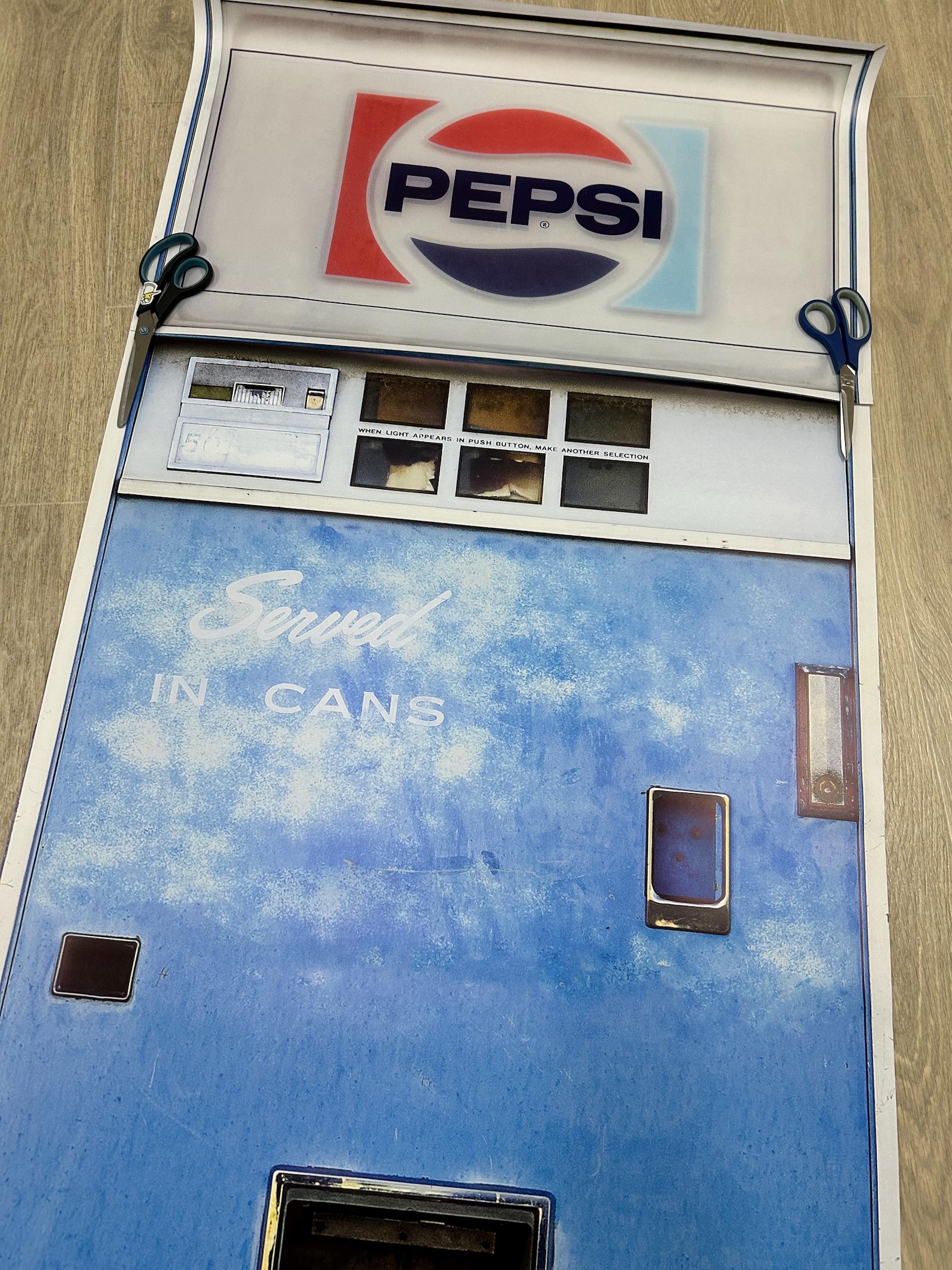Vintage Vending Machine Fridge Wrap for Side by Side Refrigerator ...