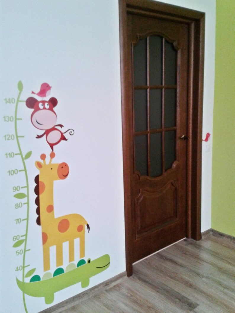 Growth Chart Jungle Jungle Wall Decals Height Chart Vinyl | Etsy
