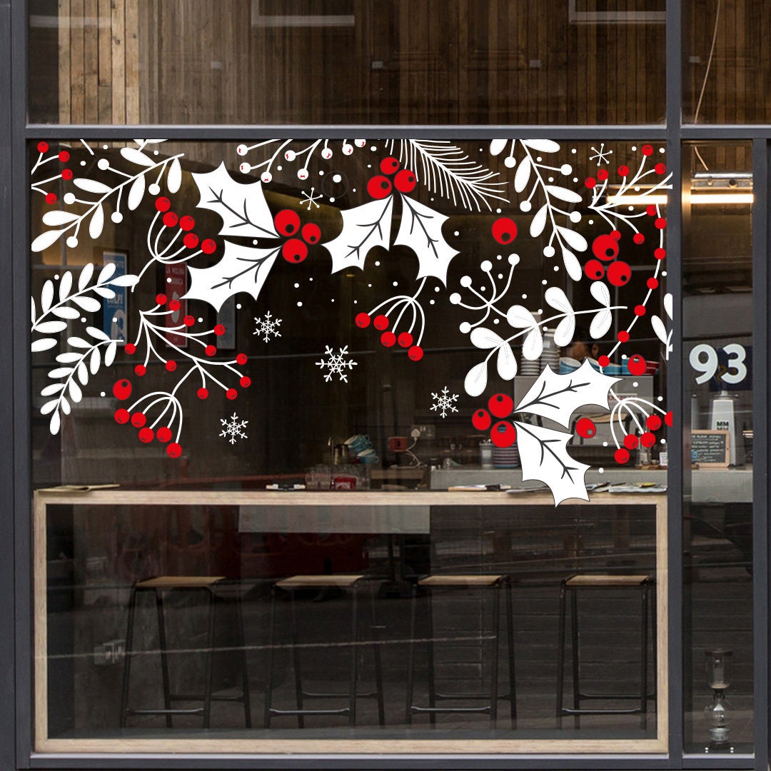 Christmas Window Decoration, Christmas Window Decal, Christmas Decals ...