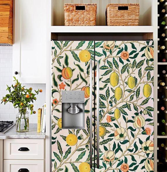 Refrigerator Wrap Vintage William Morris Retro Fridge Wrap - Etsy