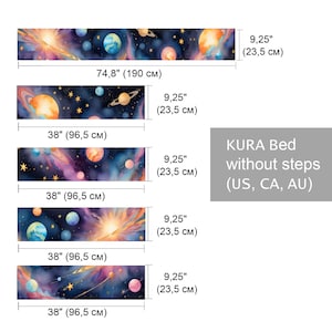 KURA BED Decal Space, IKEA Kura Bed Boys Galaxy Removable Stickers ...