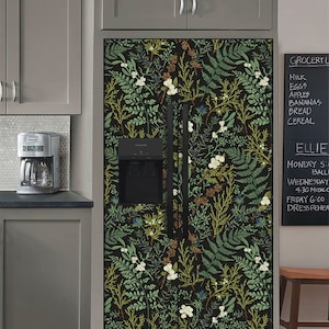 MINI Fridge Wrap Floral Mini Fridge Decal Vinyl Vintage Botanical RV ...