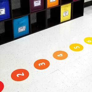 20 Line Markers, Line up Classroom, Classroom Vinyl, Classroom Line up ...