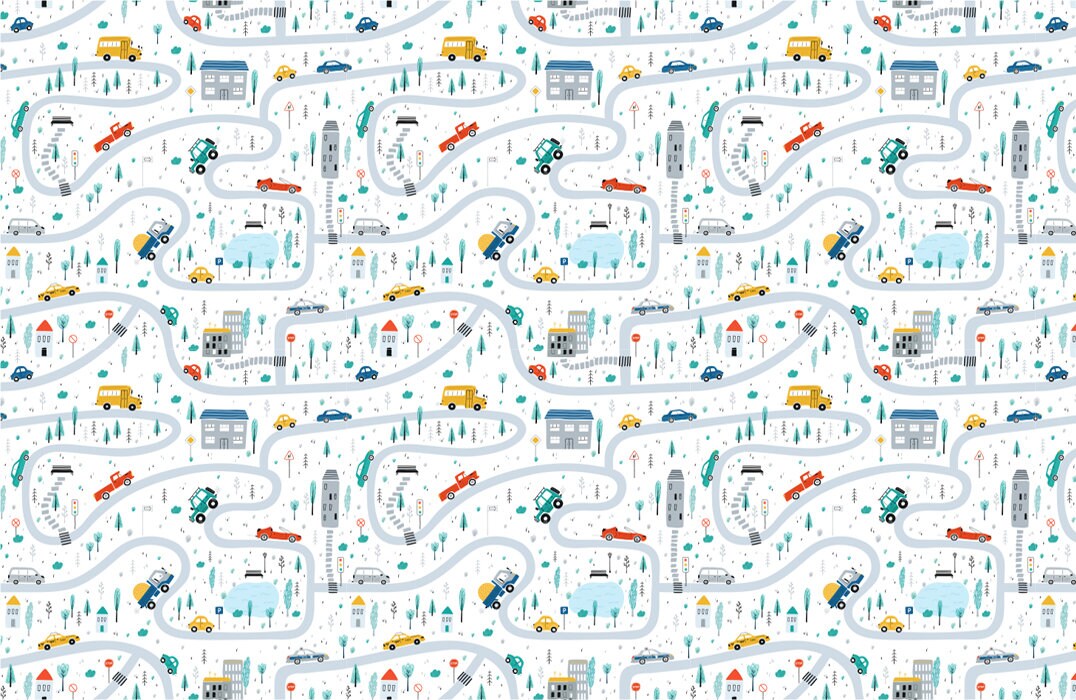 Kids Wallpaper Car Wallpaper for Boys Room Boys Wallpaper | Etsy