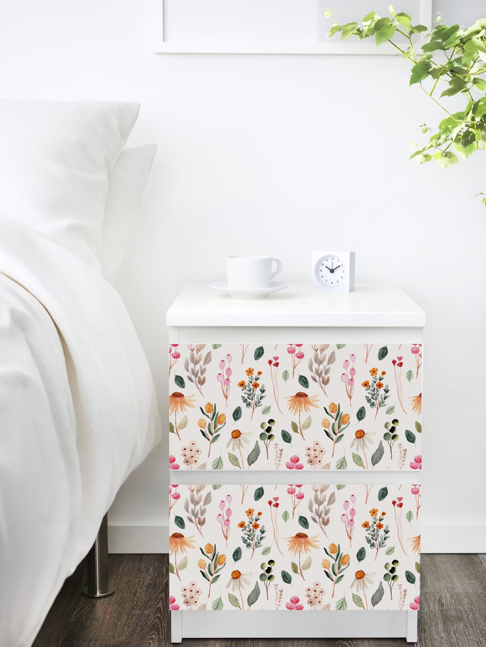 IKEA Malm Dresser Decal, Ikea Dresser Stickers, Ikea Malm Overlays ...