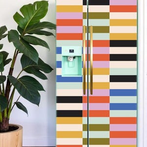 Fridge Wrap Modern, Refrigerator Wrap Vinyl Side by Side, Top Bottom ...