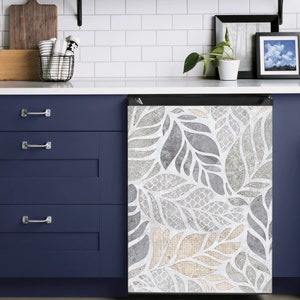 Fridge Wrap 3D Abstract, Refrigerator Wrap Vinyl Side by Side, Grey ...