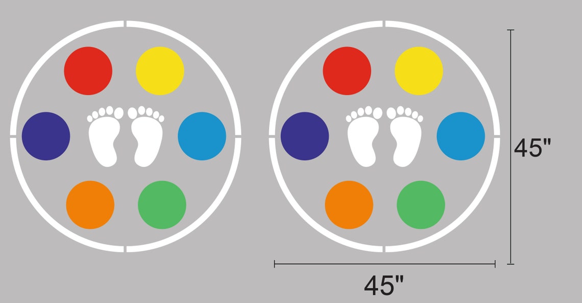Floor Sensory Path School Floor Decals School Decor | Etsy
