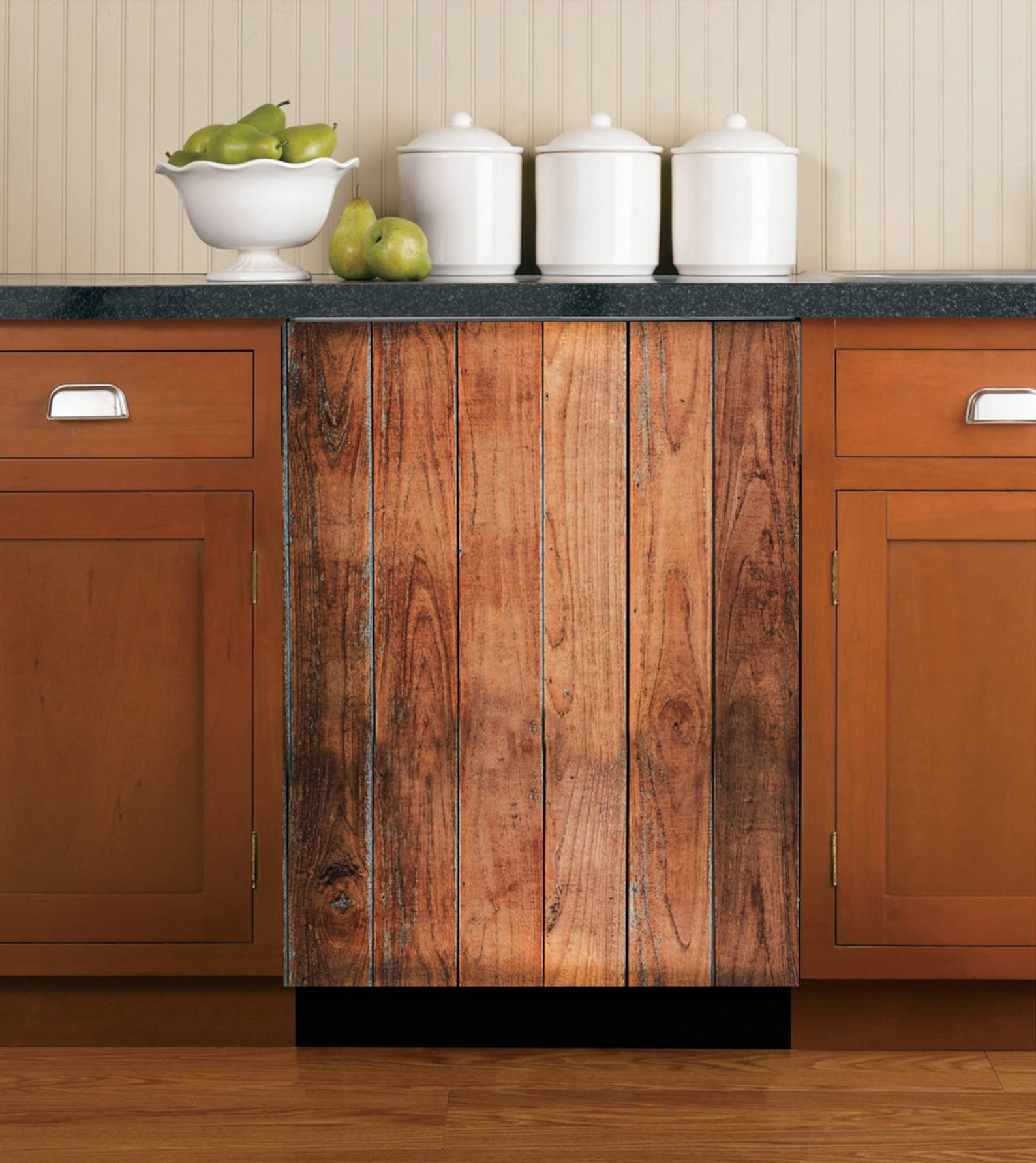 Farmhouse Fridge Wrap Wood Refrigerator Wrap Vinyl Side by Side Old ...