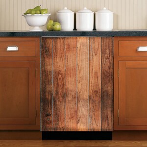 Farmhouse Fridge Wrap Wood Refrigerator Wrap Vinyl Side by Side Old ...