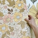 Boho Fridge Wrap Floral Vintage, Refrigerator Wrap Vinyl Side by Side ...
