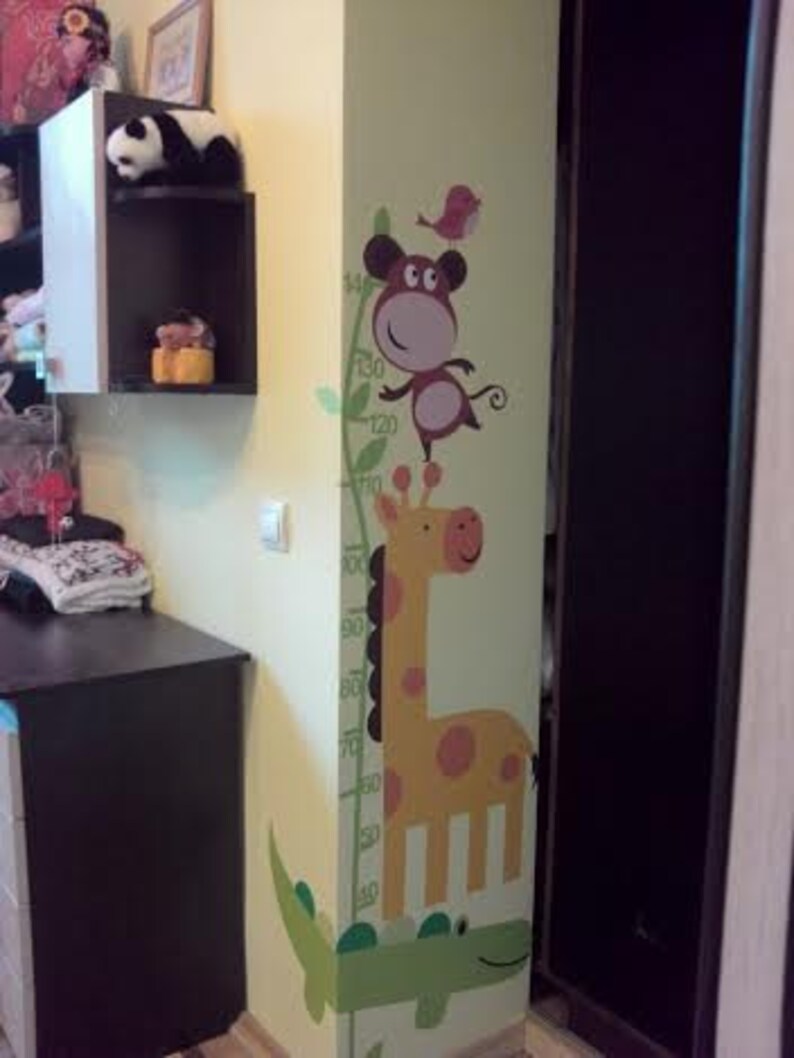 Growth Chart Jungle Jungle Wall Decals Height Chart Vinyl - Etsy