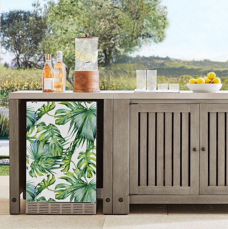 Refrigerator Wrap Side by Side Tropical Fridge Wrap Vinyl - Etsy