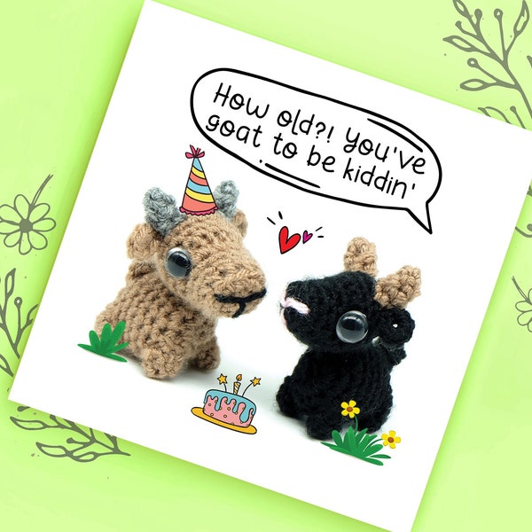 Goat Birthday Card - Etsy