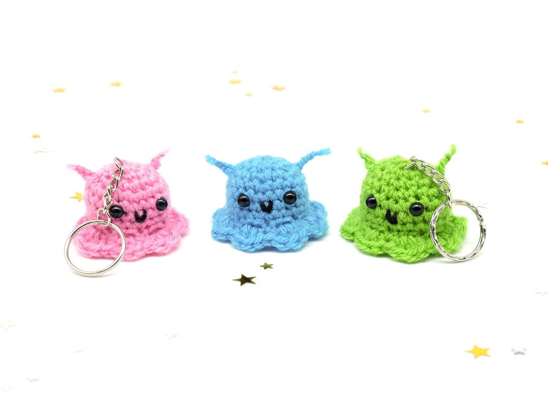 Alien Space Creature Monster Plush Gift Amigurumi Kawaii Cute Keyring ...
