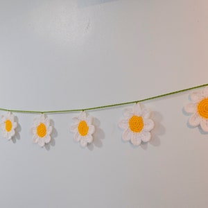 Daisy Chain Bunting Unique Gift Crochet Handmade Wall Hanging ...