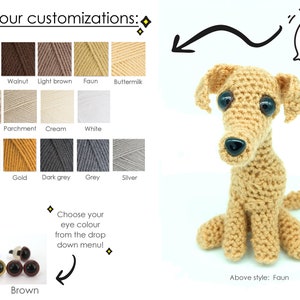 Whippet Toy Plush Gift Personalised Custom Stuffed Greyhound Lurcher ...