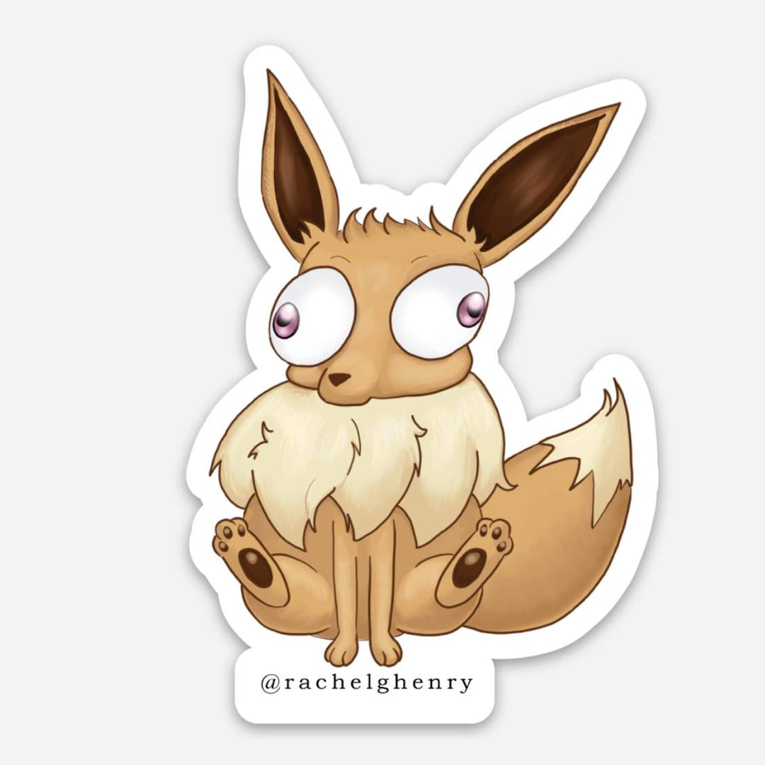 Derpy Eevee Sticker - Etsy