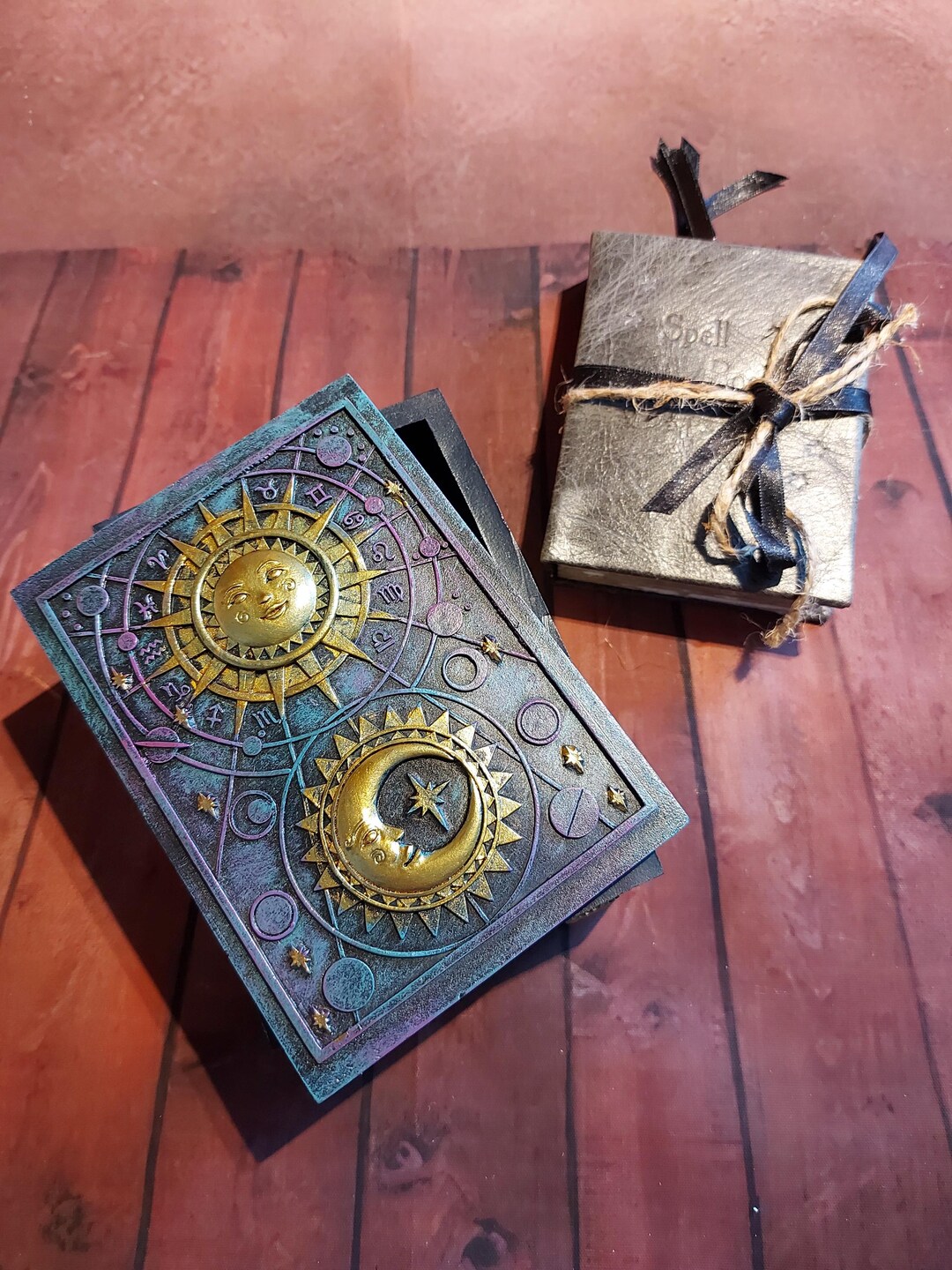 Sun and Moon Box for Witchcraft | Trinket Box | Spell Box | Witch Gift ...