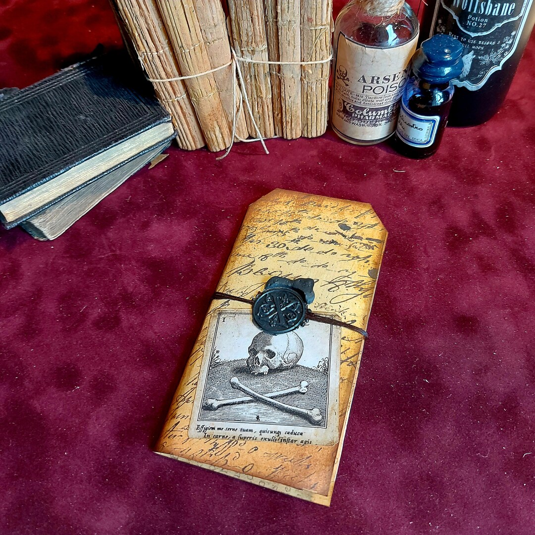 Rustic Loaded Poison Tag Folder Vintage Booklet ephemera - Etsy