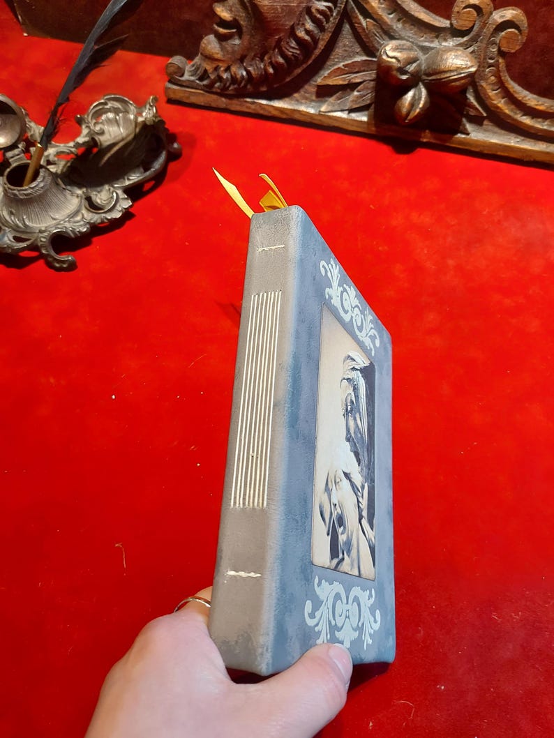 Halloween Vampire Leather Notebook, Horror Gift, Gothic Journal ...