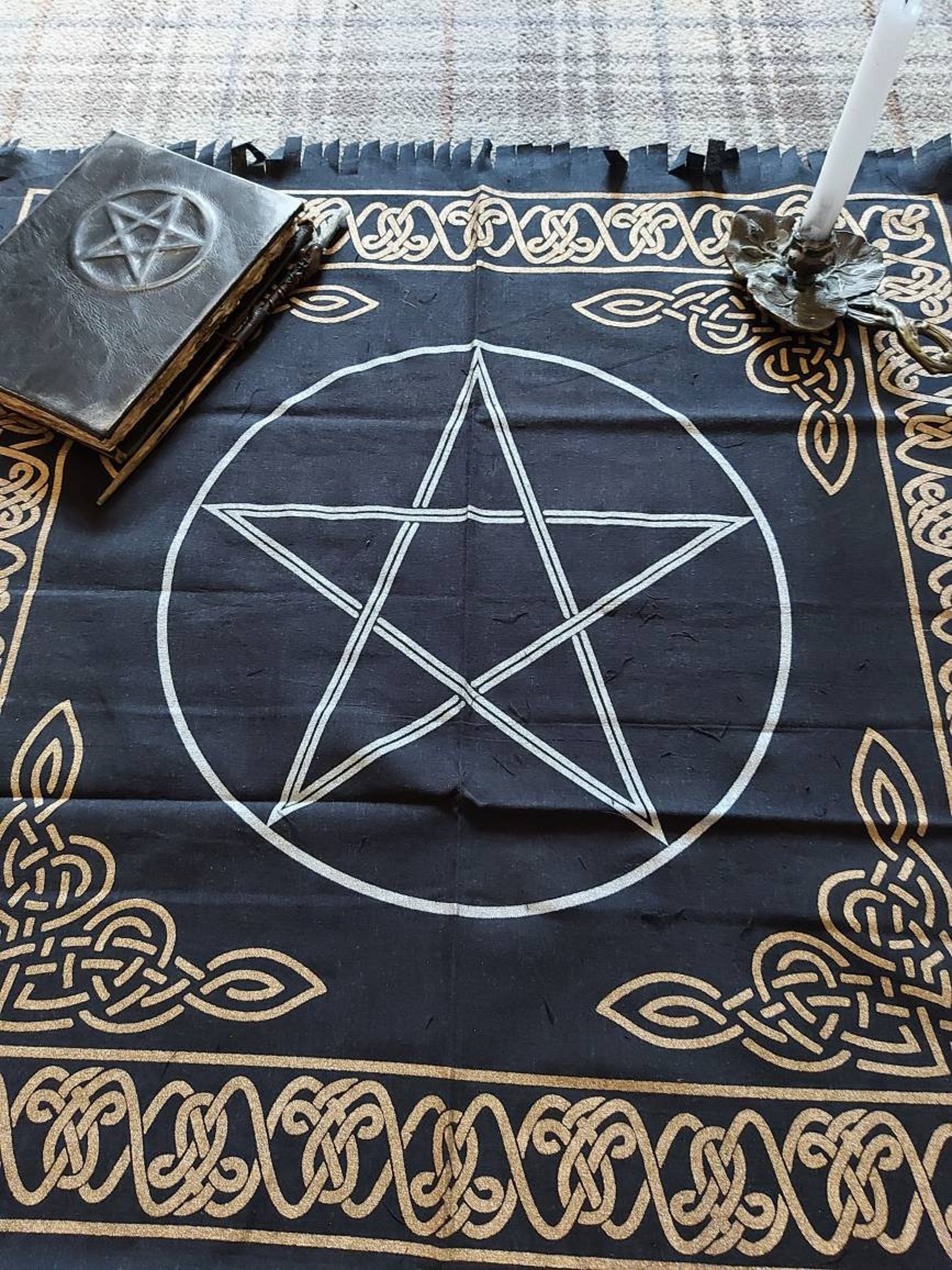 Pentagram Alter Cloth for Pagan or Wiccan - Etsy