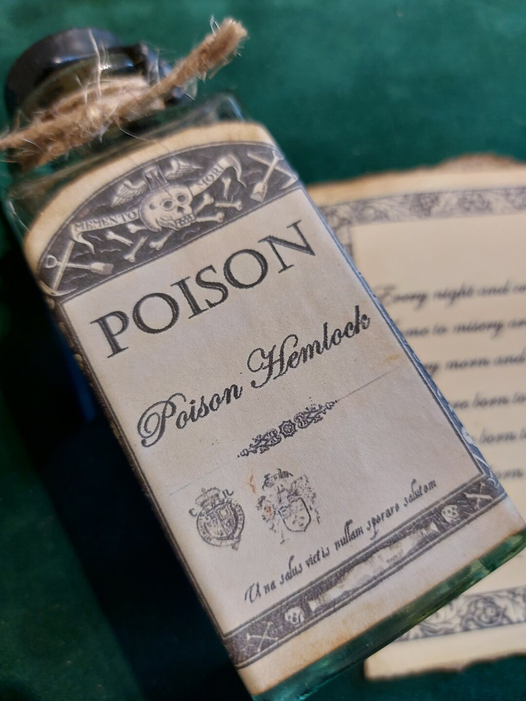 Poison Hemlock Bottle Ornament Gothic Gift Horror - Etsy
