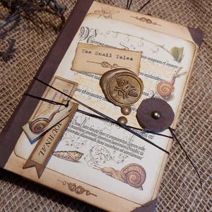 Snail Tales Botanist Book | Handmade Nature Junk Journal or Vintage ...