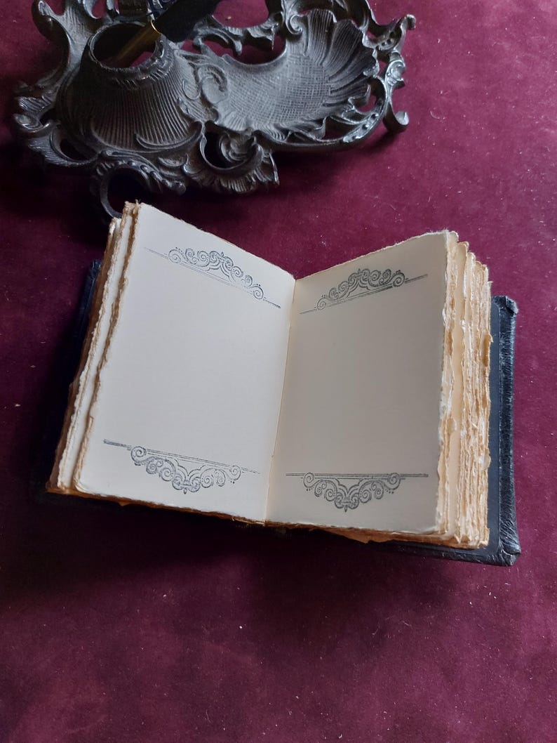 Black Leather Skull and Coffin Mini Book. Voodoo, Halloween or Horror Gift -black Skull - Etsy