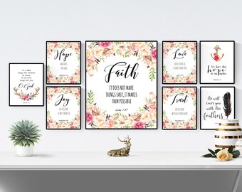 Bible verse prints | Etsy